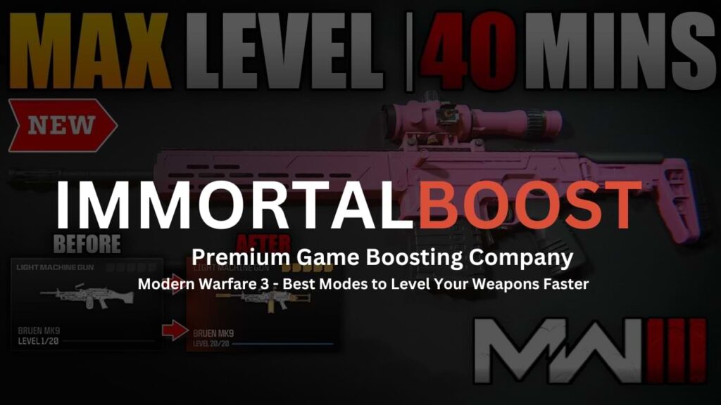 Modern Warfare 3 - Best Modes to Level Your Weapons Faster