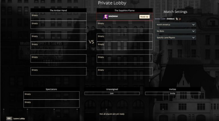 Deadlock: How to create a Custom Lobby guide