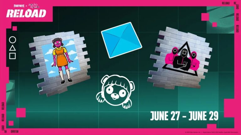 How to get Free Rewards from Fortnite x Squid Game Twitch Drops