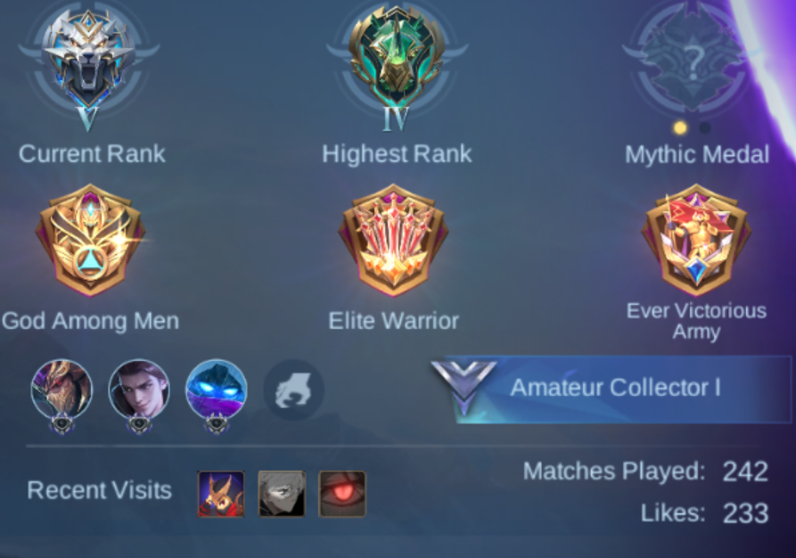ML Grandmaster V Account – 66% Winrate