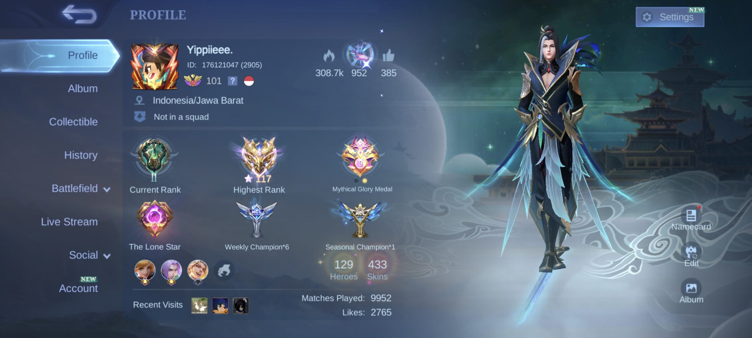 ML 433 Skins iOS Android Legend Franco | Immortalboost